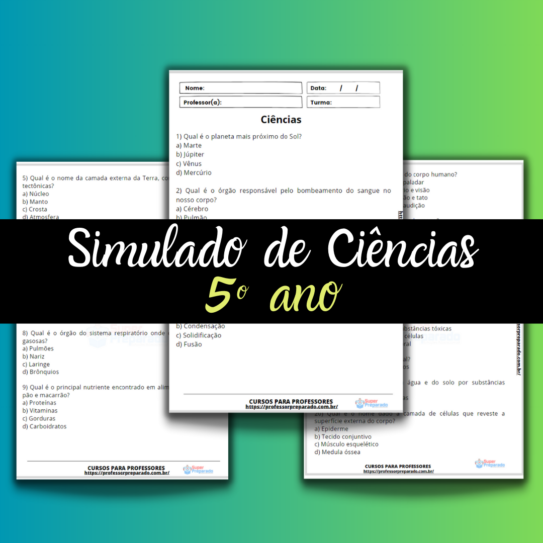 Simulado Para Professor De 1 Ao 5 Ano Com Gabarito - FDPLEARN