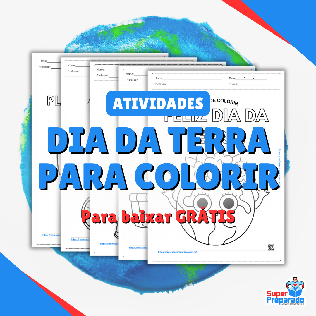 Atividades de Colorir (Dia da Terra): PDF + Dicas para Professores ...