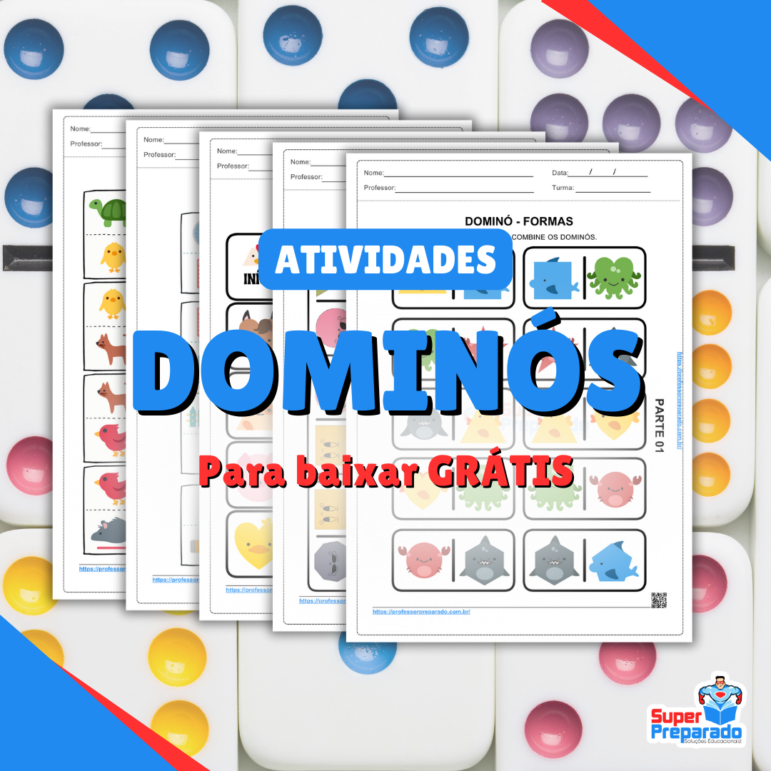 Dominós para Brincar: PDF + Dicas para Professores - Professor Preparado